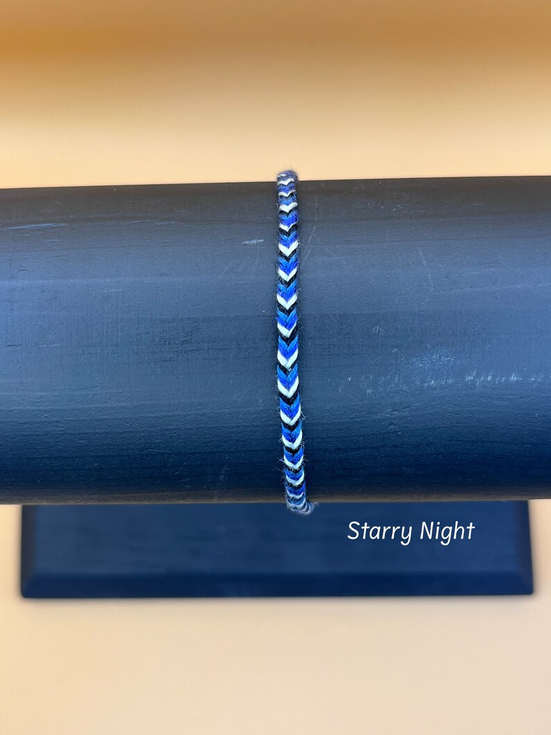 CUSTOMIZABLE Fishtail Braided Friendship Bracelet Woven String Bracelet ...