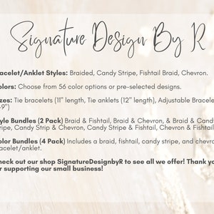 4 Bracelet Pack | Gift Set Braided, Fishtail, Candy Stripe & Chevron ...