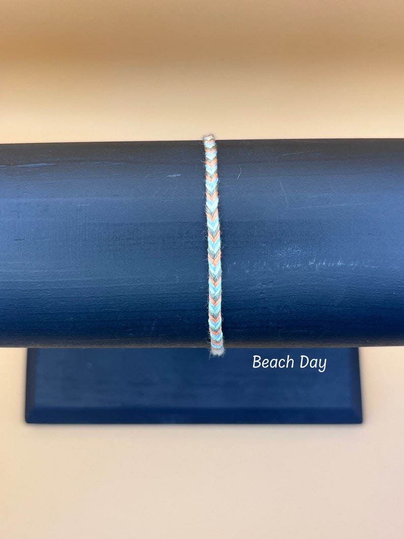 CUSTOMIZABLE Fishtail Braided Friendship Bracelet Woven String Bracelet ...