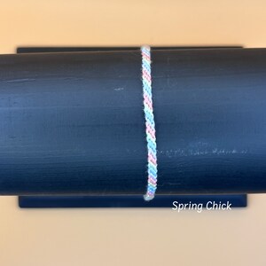 CUSTOMIZABLE Candy Stripe Friendship Bracelet | Thread Bracelet ...