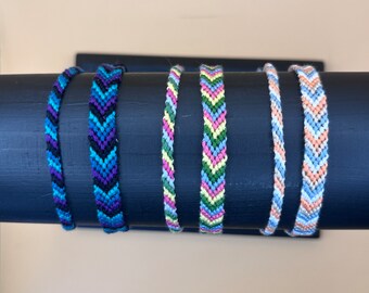 CUSTOMIZABLE Braided Friendship Bracelet Thread Bracelet & Anklet Woven ...