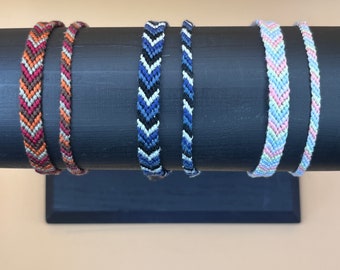 CUSTOMIZABLE Braided Friendship Bracelet Thread Bracelet & Anklet Woven ...