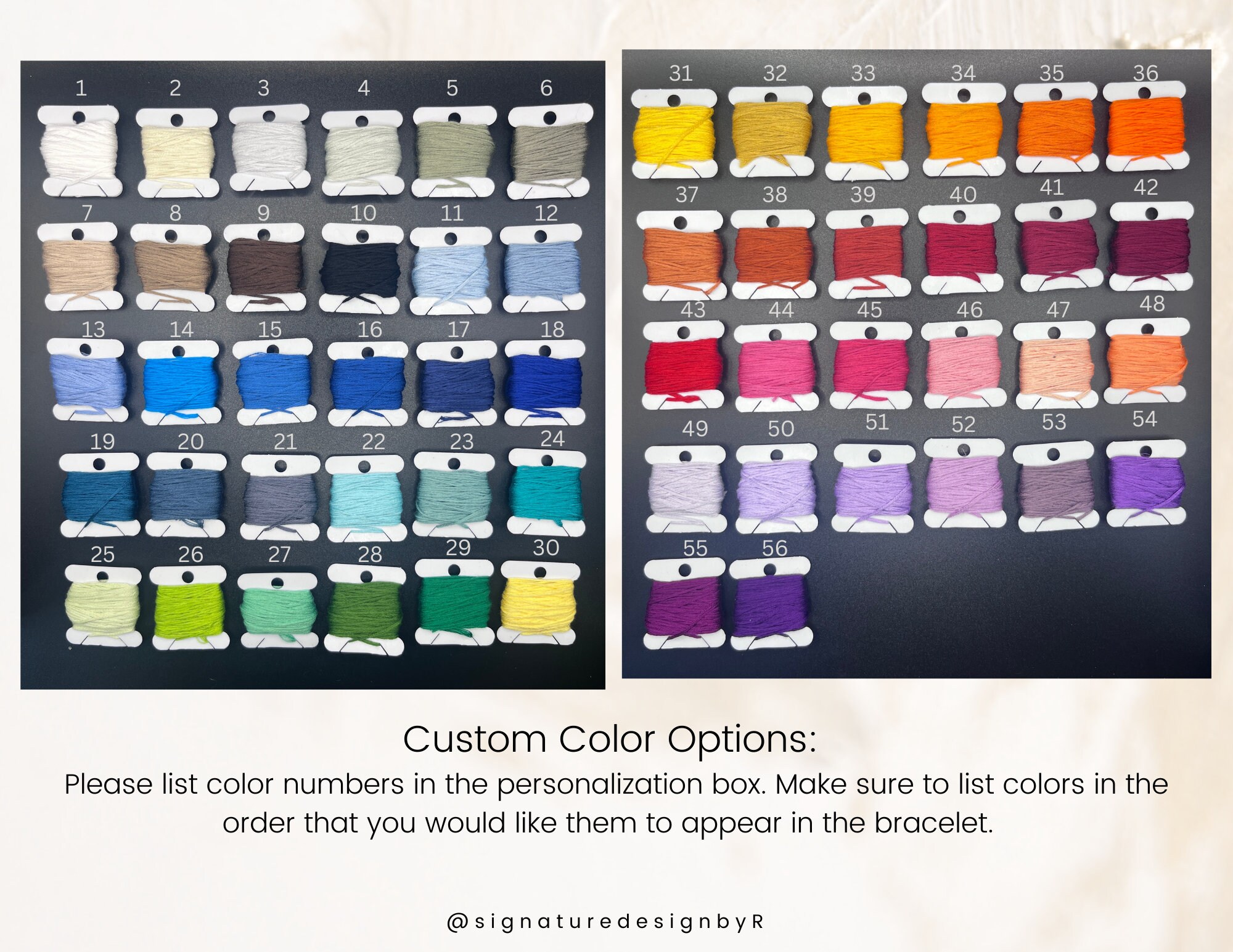 CUSTOMIZABLE Candy Stripe Friendship Bracelet Thread Bracelet & Anklet ...