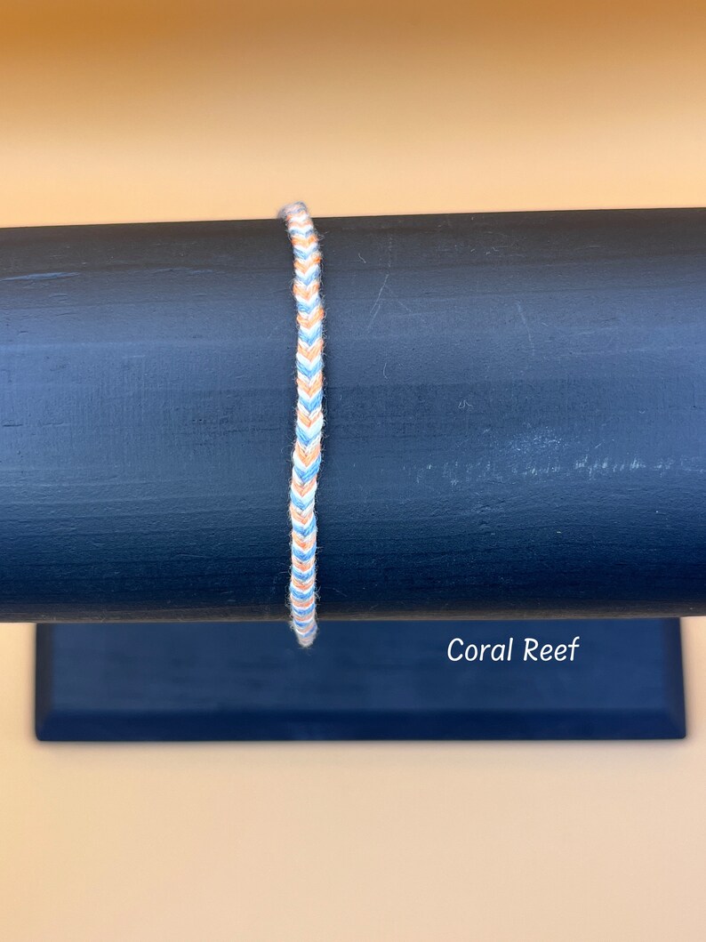 CUSTOMIZABLE Fishtail Braided Friendship Bracelet Woven String Bracelet ...