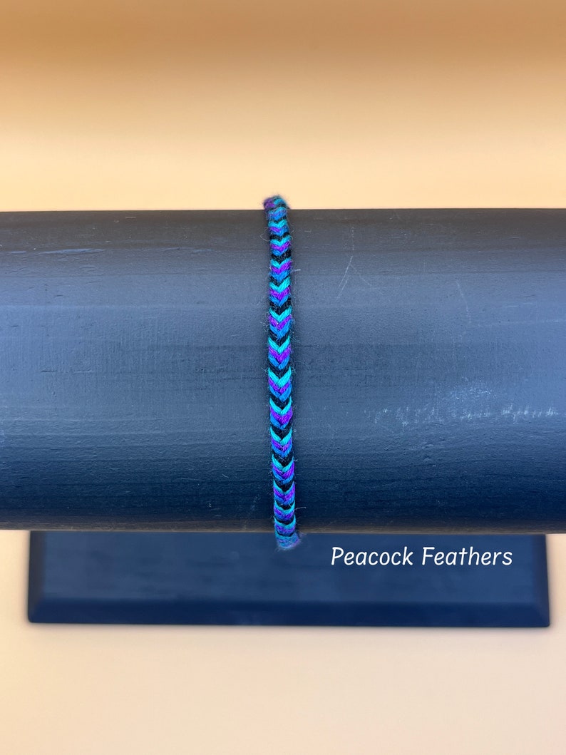 CUSTOMIZABLE Fishtail Braided Friendship Bracelet Woven String Bracelet ...