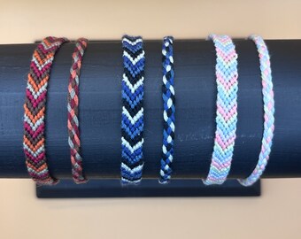 CUSTOMIZABLE Braided Friendship Bracelet Thread Bracelet & Anklet Woven ...