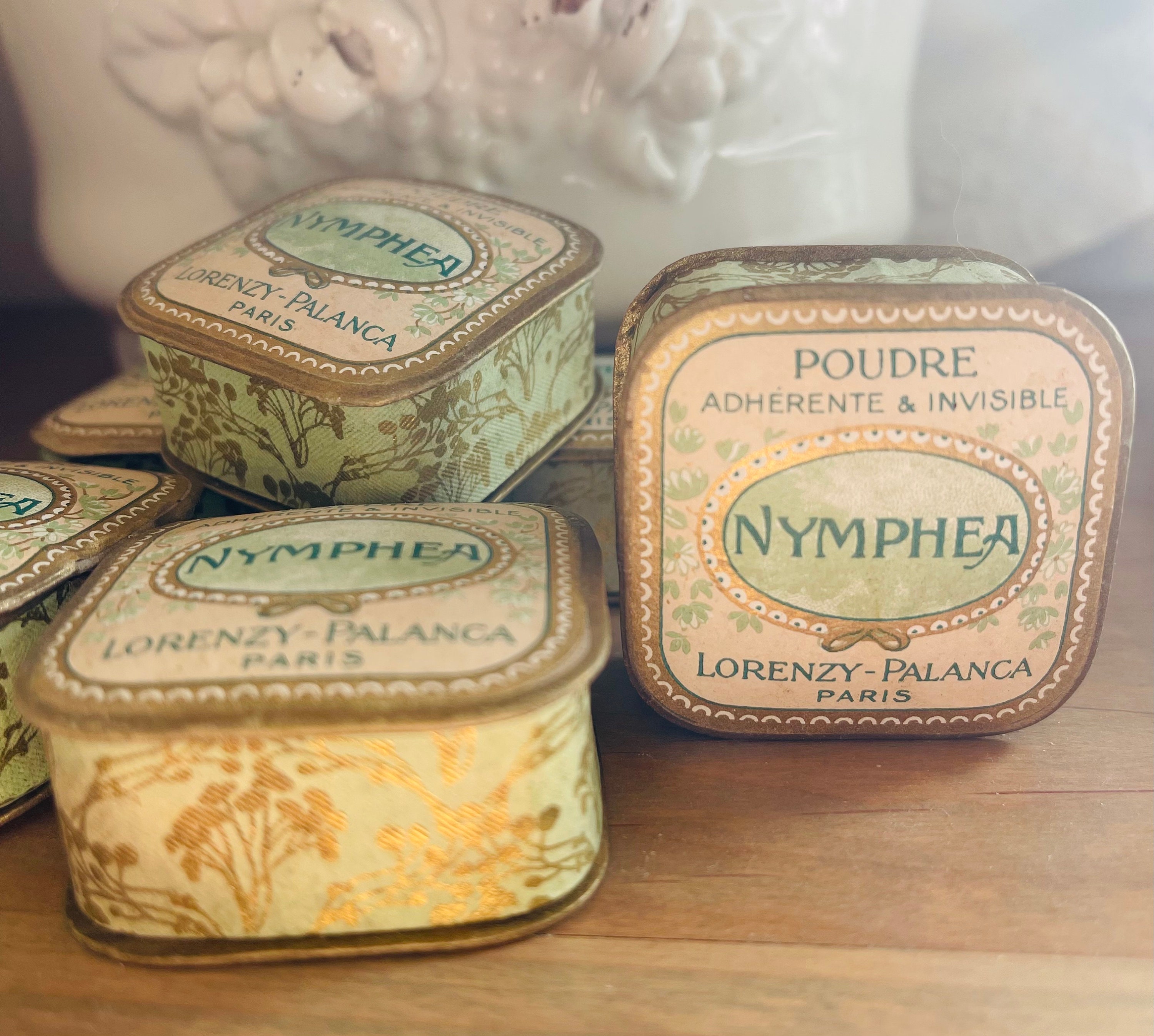 RARE Nymphea Lorenzy-palanca PARIS Antique Face Powder Boxes - Etsy