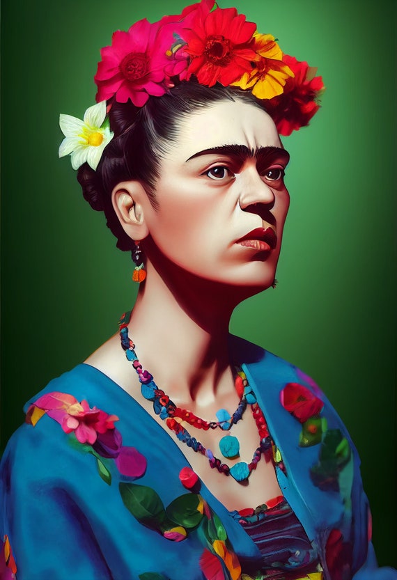 Famous Character Series Frida High Res Digital Wall Art - Etsy