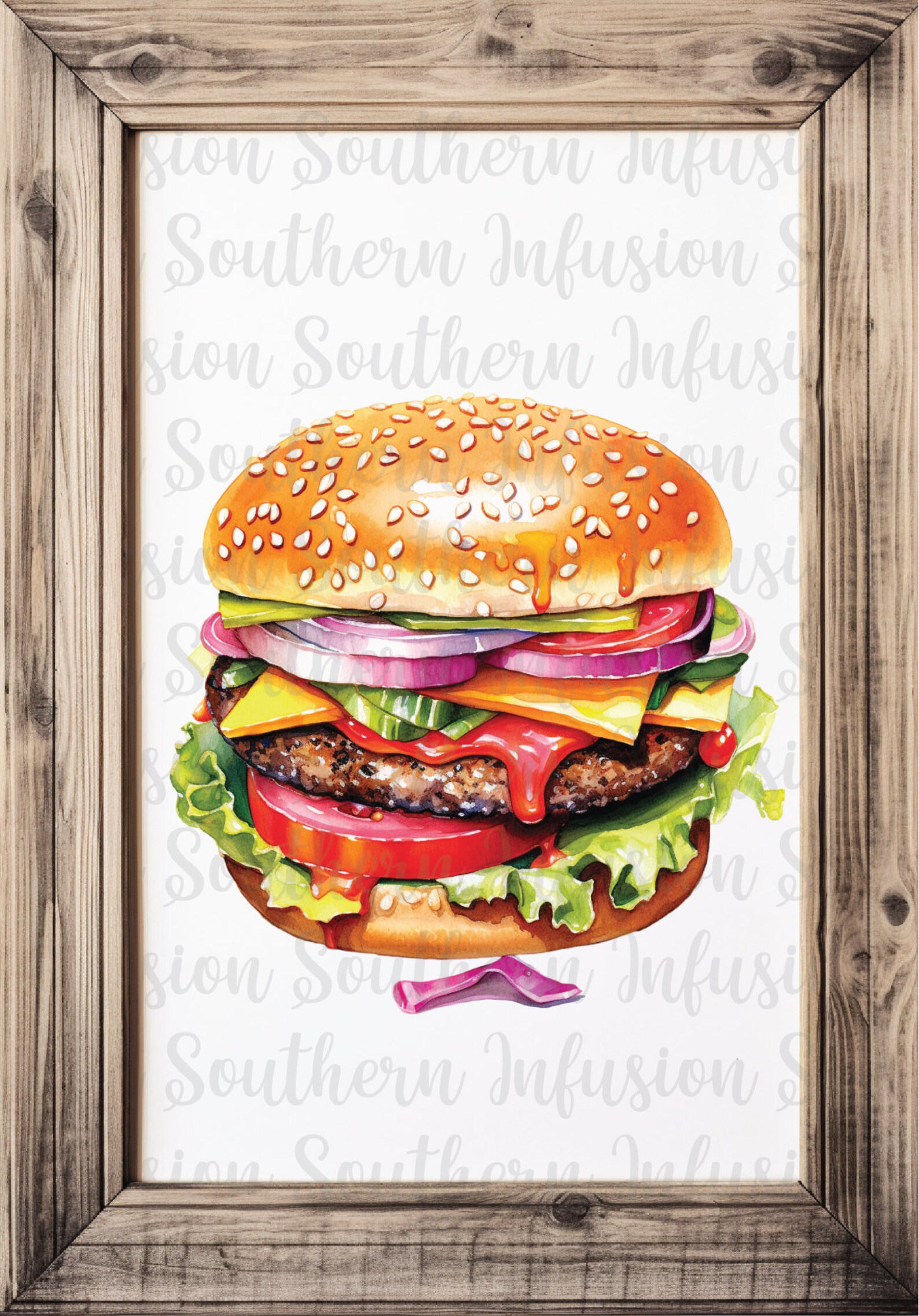 Watercolor Fast Food Clipart, Fast Food Clipart, Burger Clipart, Pizza ...