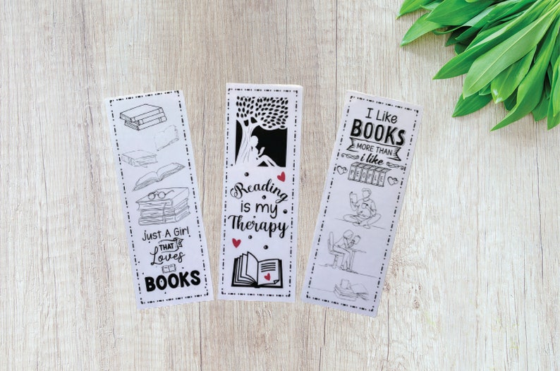 Bookmarks Bundle Png, Bookmark Template, Book Lover Png, Reading is My ...