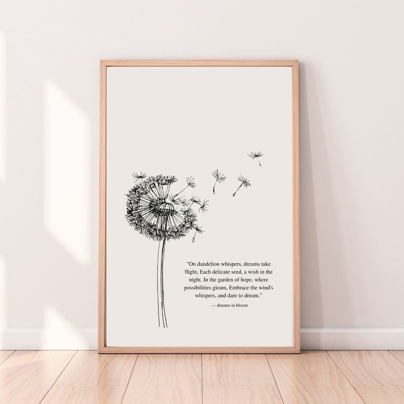 Dandelion Quotes - Etsy