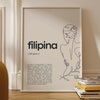 Tagalog Educational Wall Art Set of 12 Prints - Philippines Wall Decor ...