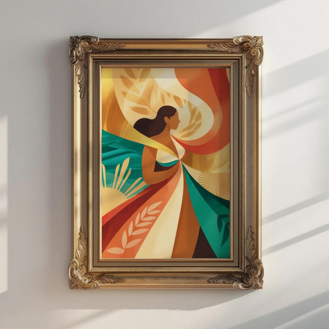 Modern Filipina Woman Wall Art - Pinay Beauty, Philippines Wall Art ...
