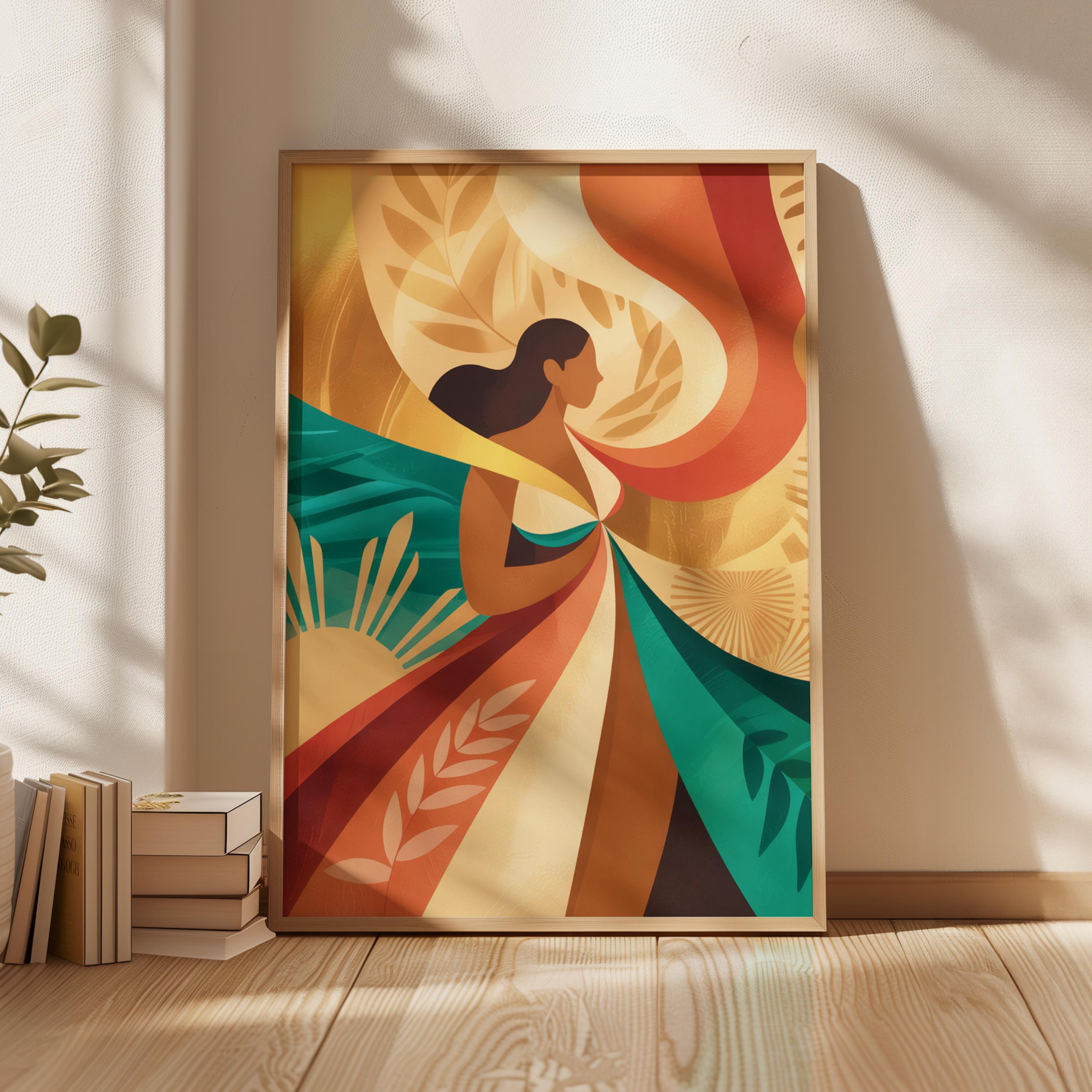 Modern Filipina Woman Wall Art - Pinay Beauty, Philippines Wall Art ...