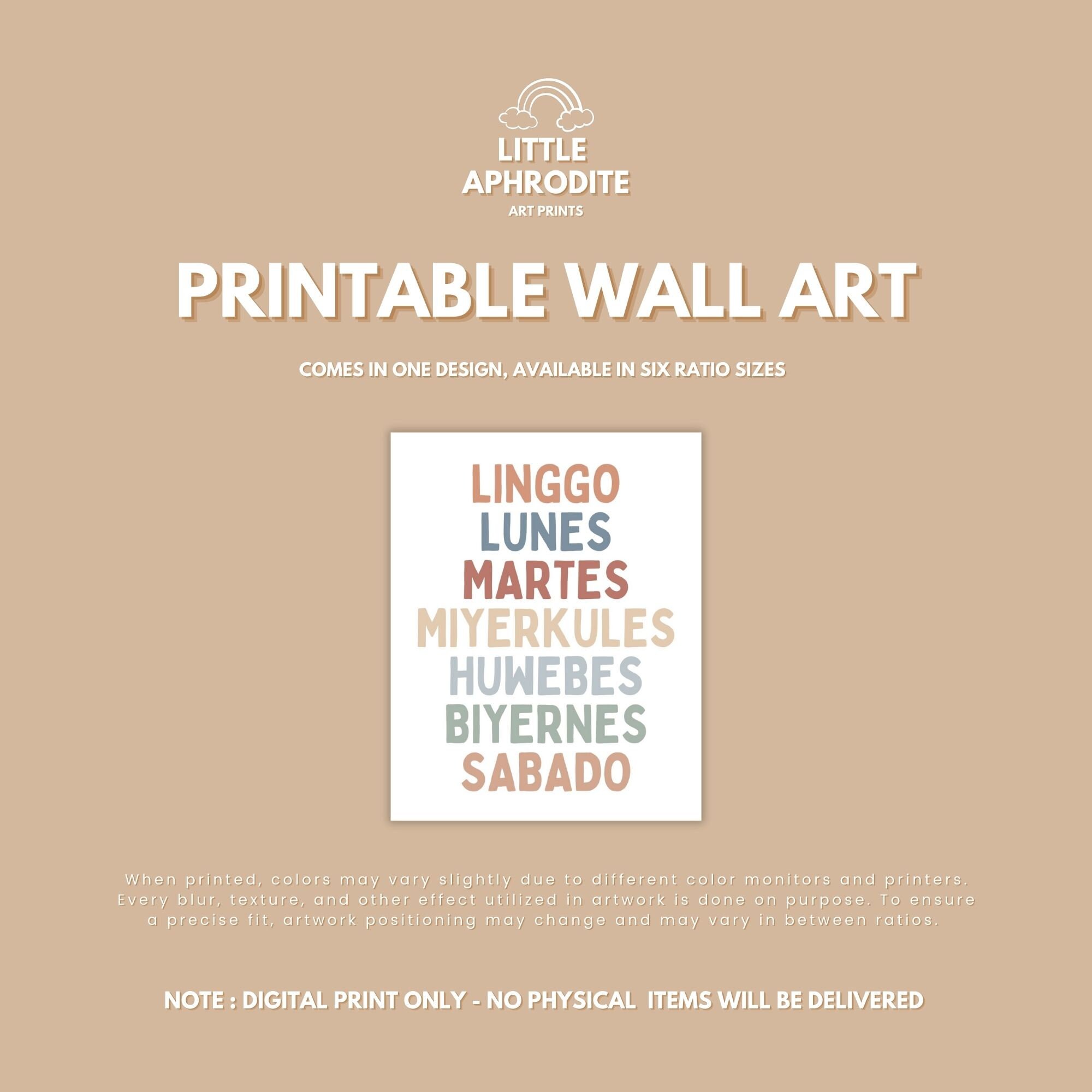 Baby Filipino Culture Tagalog Learning Poster Philippines Educational ...