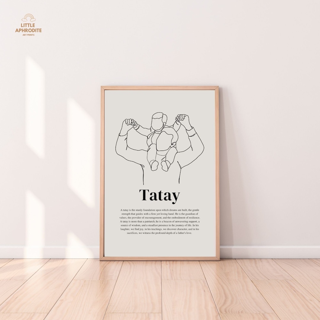 Tatay Printable Wall Art - Filipino Dad Decor, Home Decor Wall Art for ...