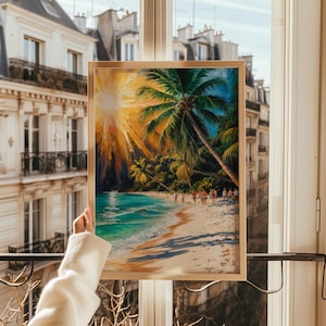 Philippines Beach Painting - Tagalog Modern Art Posters, Living Room ...