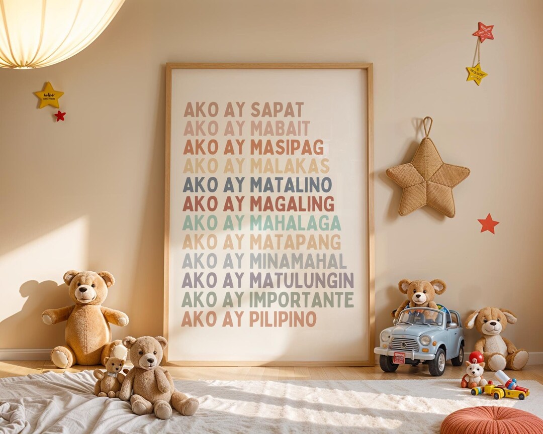 Filipino Affirmations Printable Wall Art Philippines Educational ...