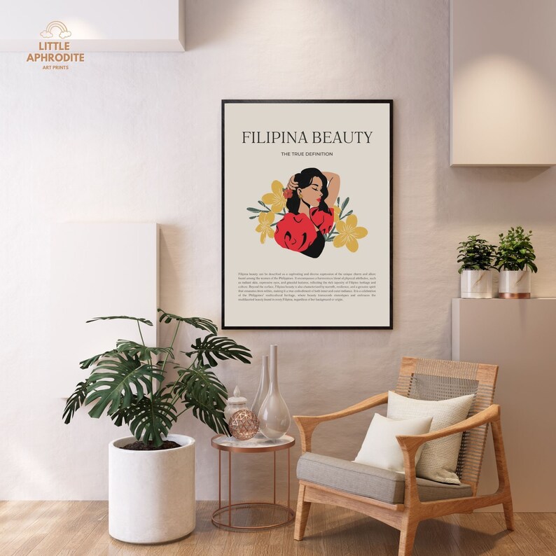 Filipina Beauty Printable Wall Art Filipino Symbol Decorations for ...
