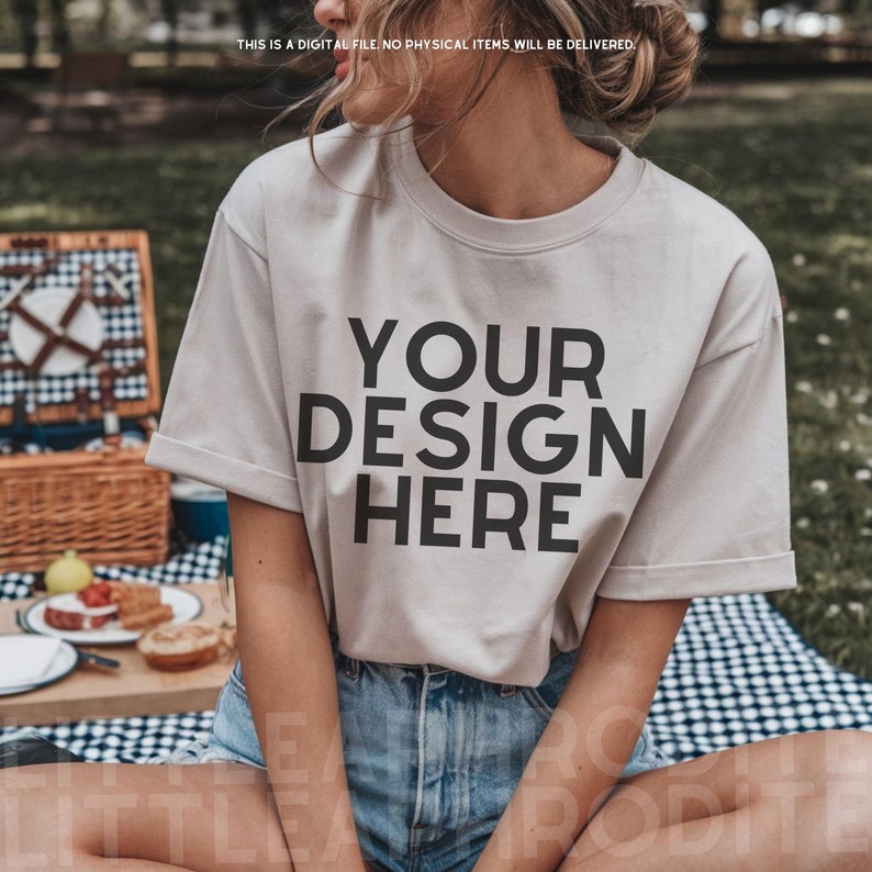 Natural Shirt Mockup Real Model Mockups, Womens Shirt Mockup, Real ...