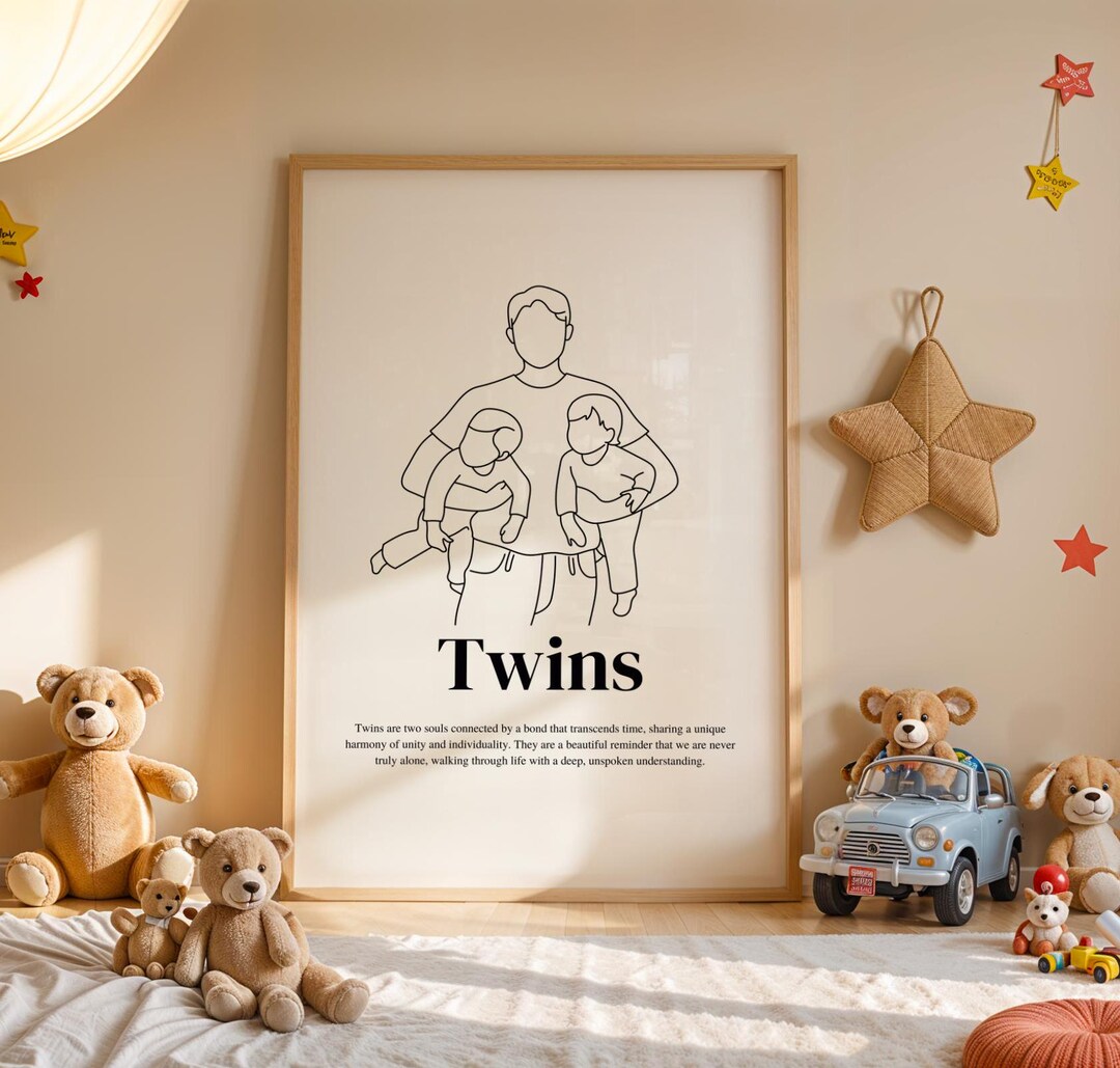 Twins Definition Print - Twin Nursery Decor, Twin Boys Gifts, Sisters ...