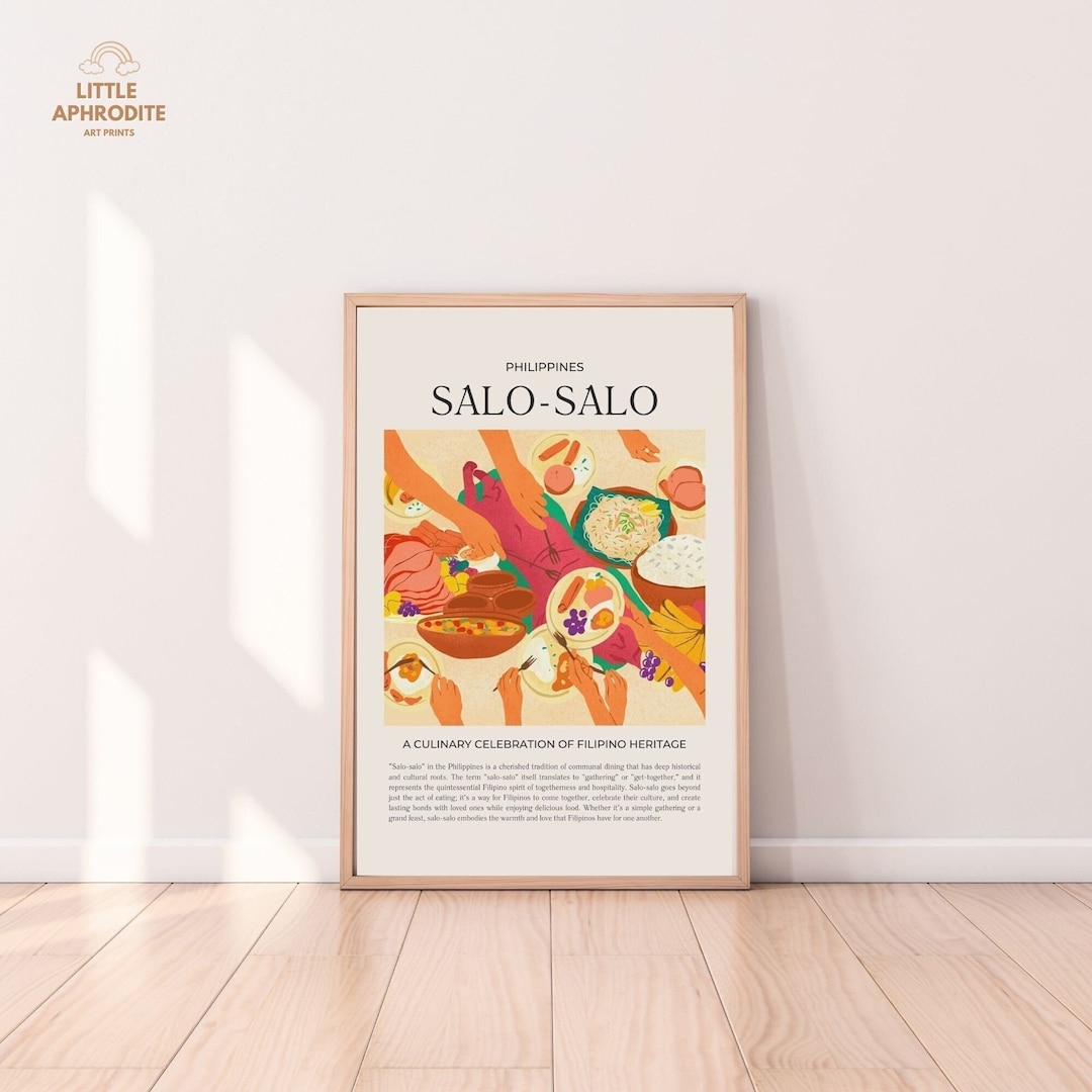 Filipino Food Illustration Print Pinoy Modern Kitchen Wall Art ...