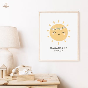 Tagalog Educational Wall Art Set of 12 Prints Philippines Wall Decor ...