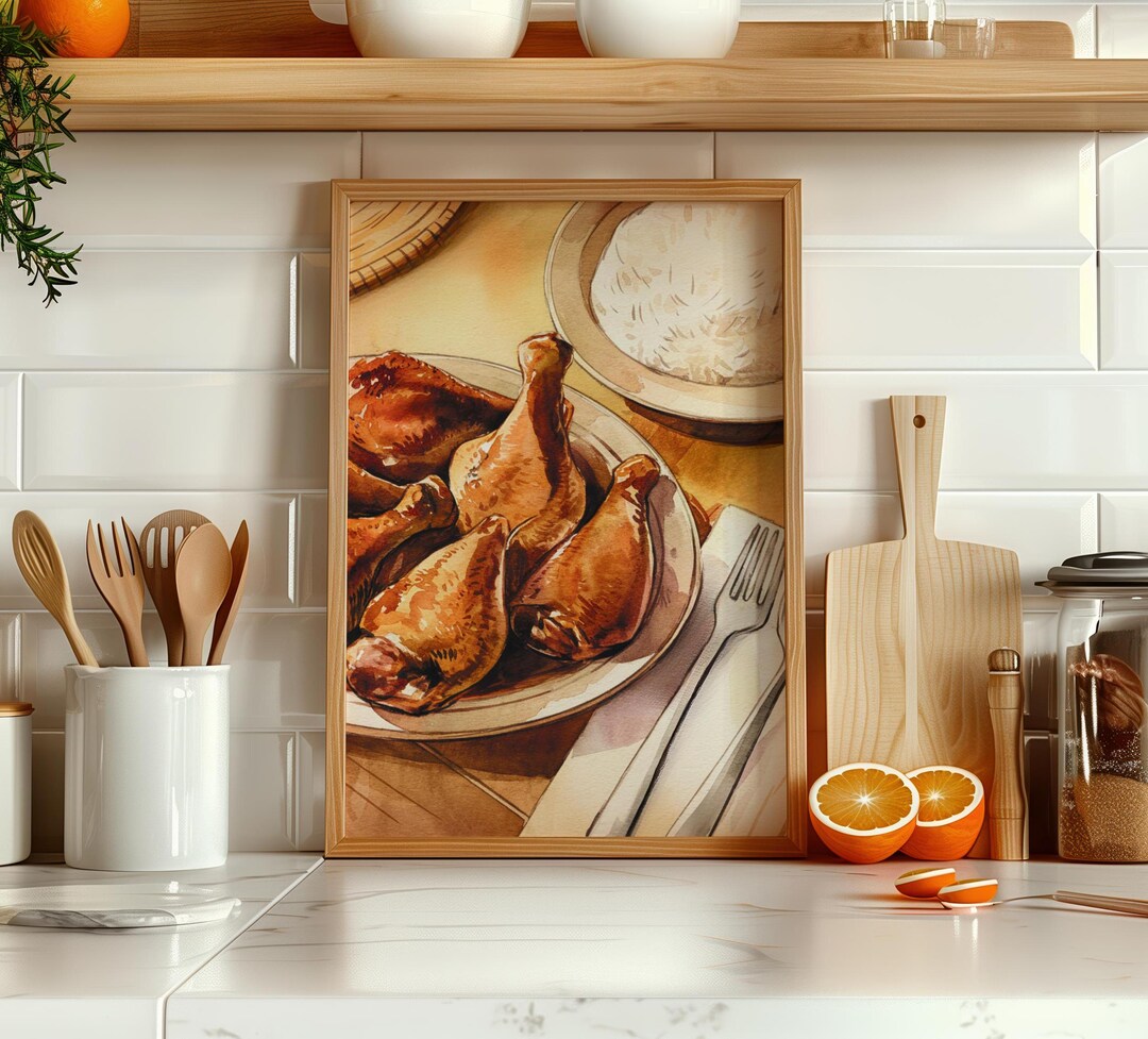 Filipino Food Illustration Print - Pinoy Modern Kitchen Wall Art ...