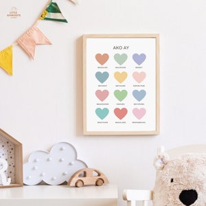 Tagalog Educational Wall Art Set of 12 Prints Philippines Wall Decor ...