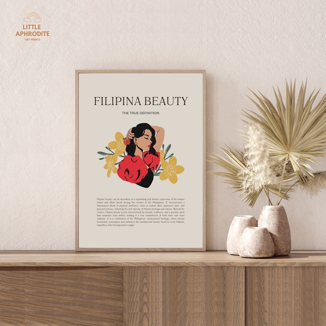Filipina Beauty Printable Wall Art Filipino Symbol Decorations for ...