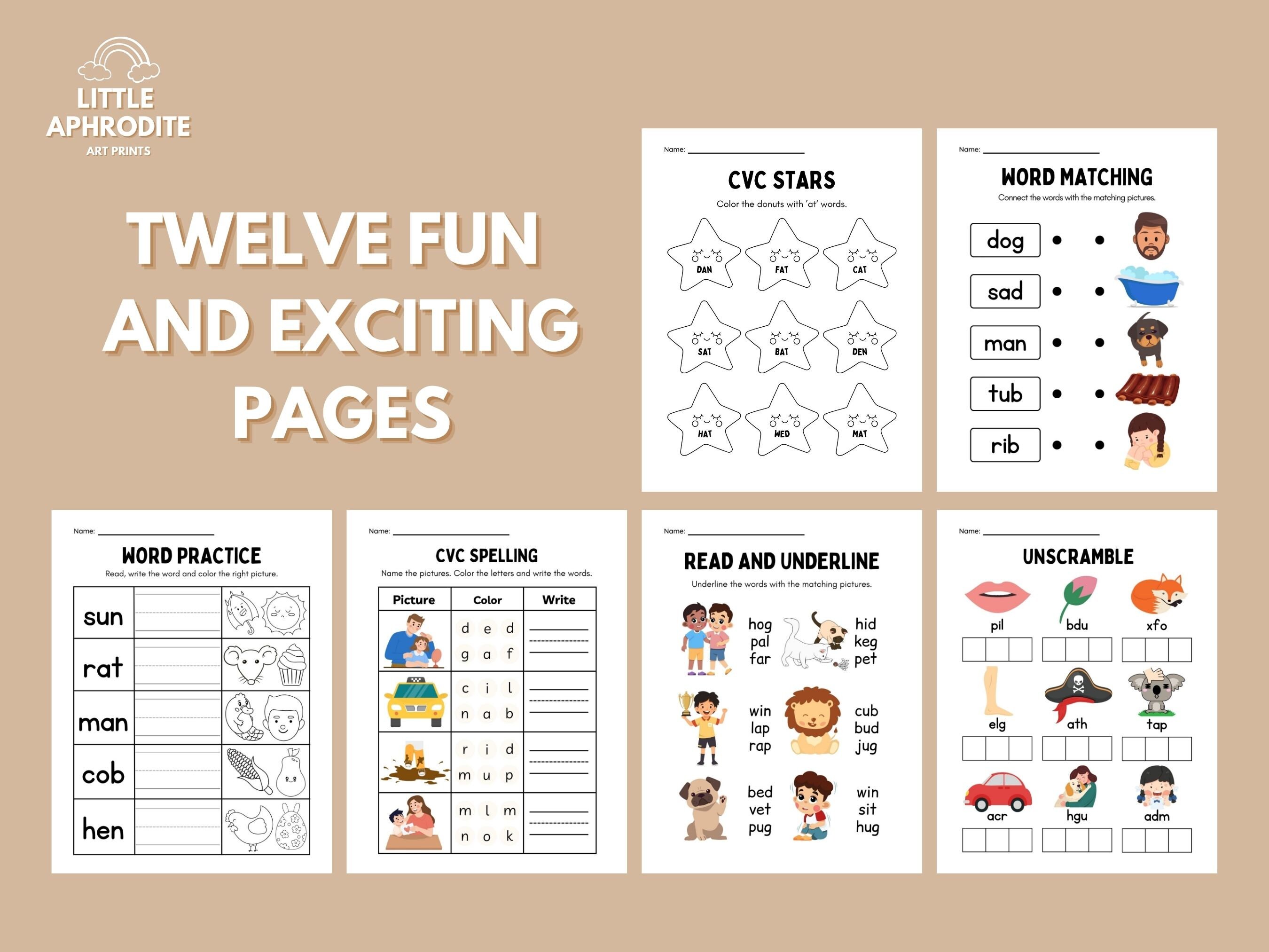 Phonics Busy Book Preschool Curriculum Lesson Plans, Reading ...