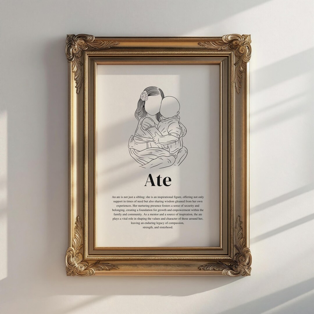 Filipino Ate Portrait Print – Tagalog Home Decor (digital Download) - Etsy