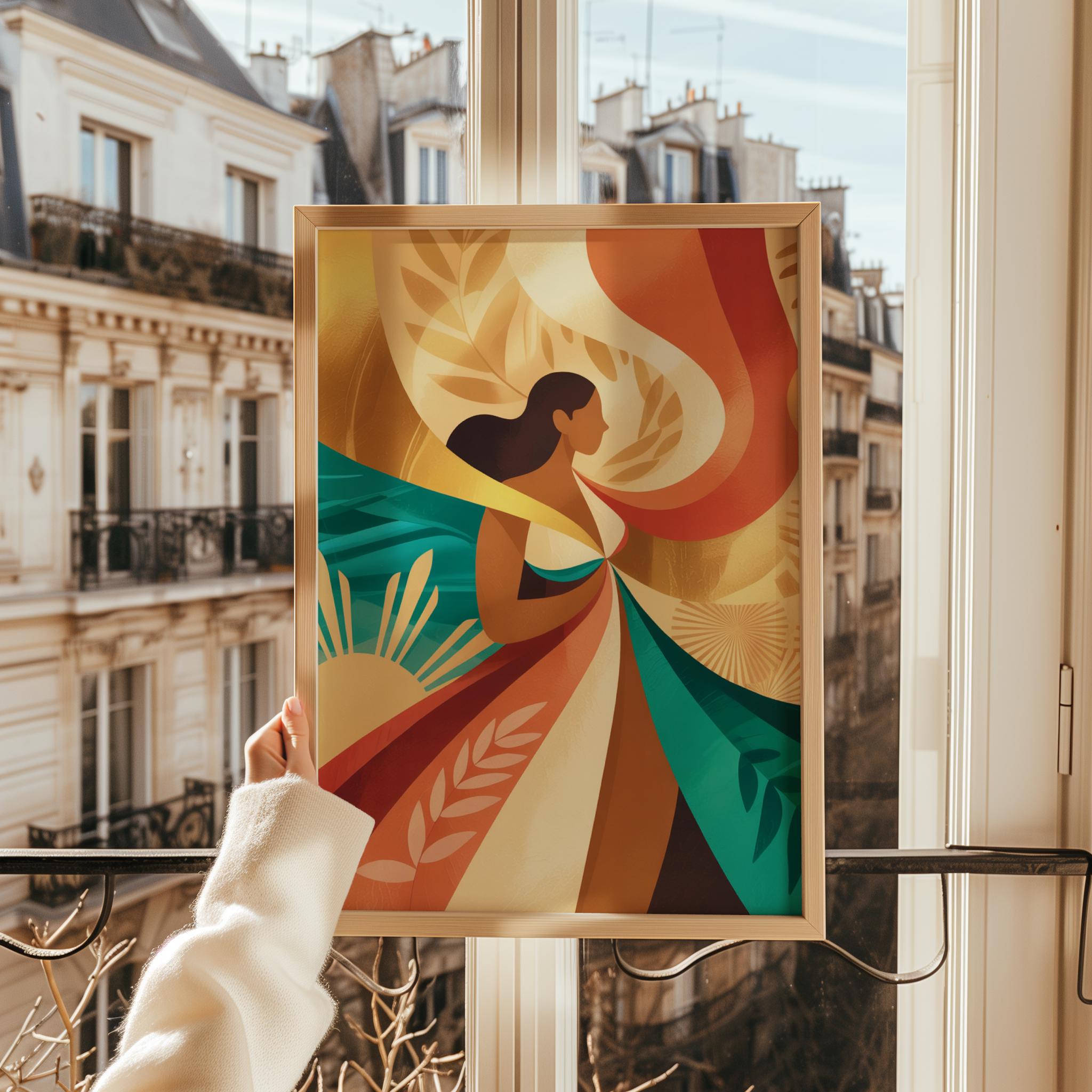 Modern Filipina Woman Wall Art - Pinay Beauty, Philippines Wall Art ...