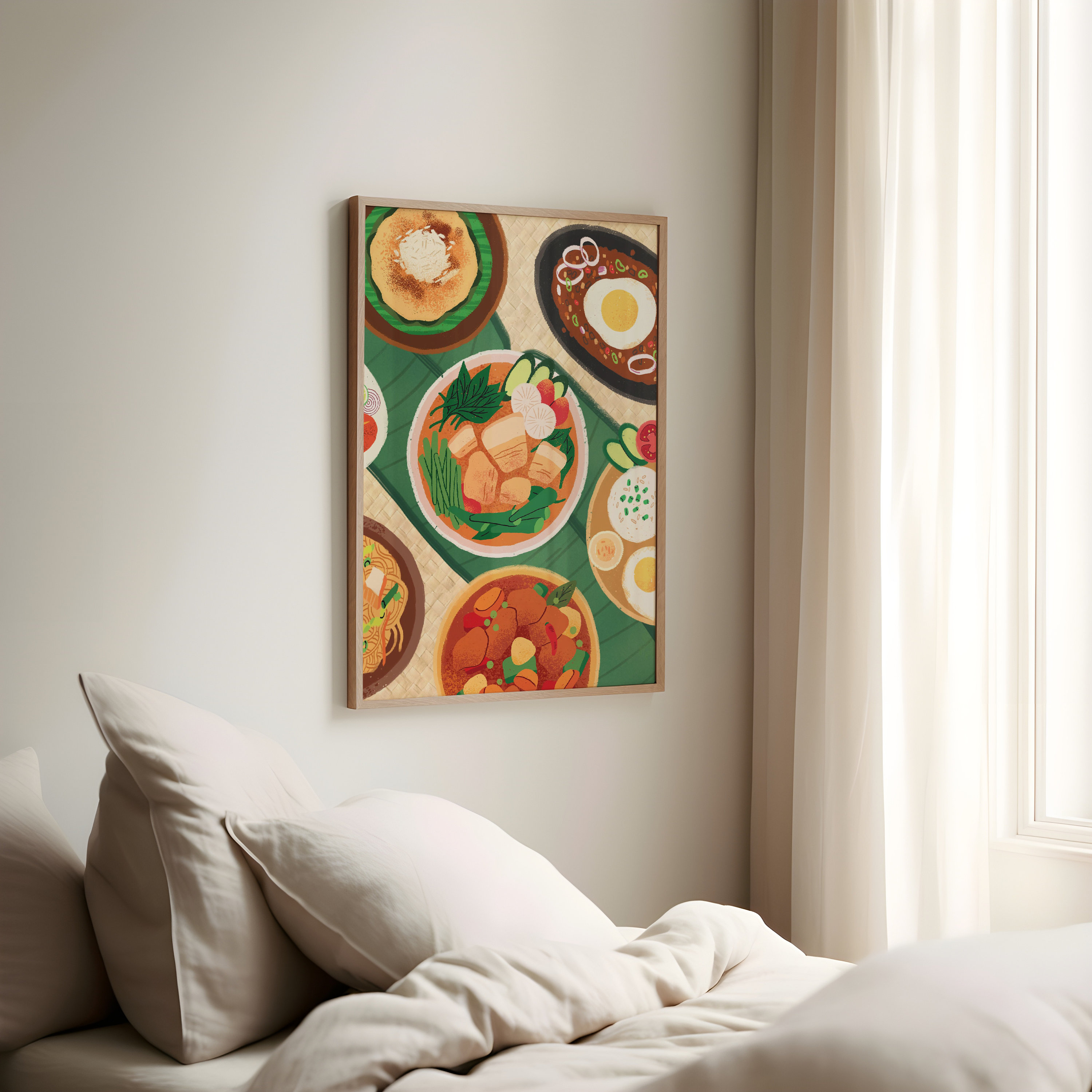 Pinoy Food Illustration Print - Kitchen Posters Print, Philippines ...