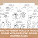 Tagalog Colors Filipino Learning Coloring Pages Cute Baby Shower Gift ...