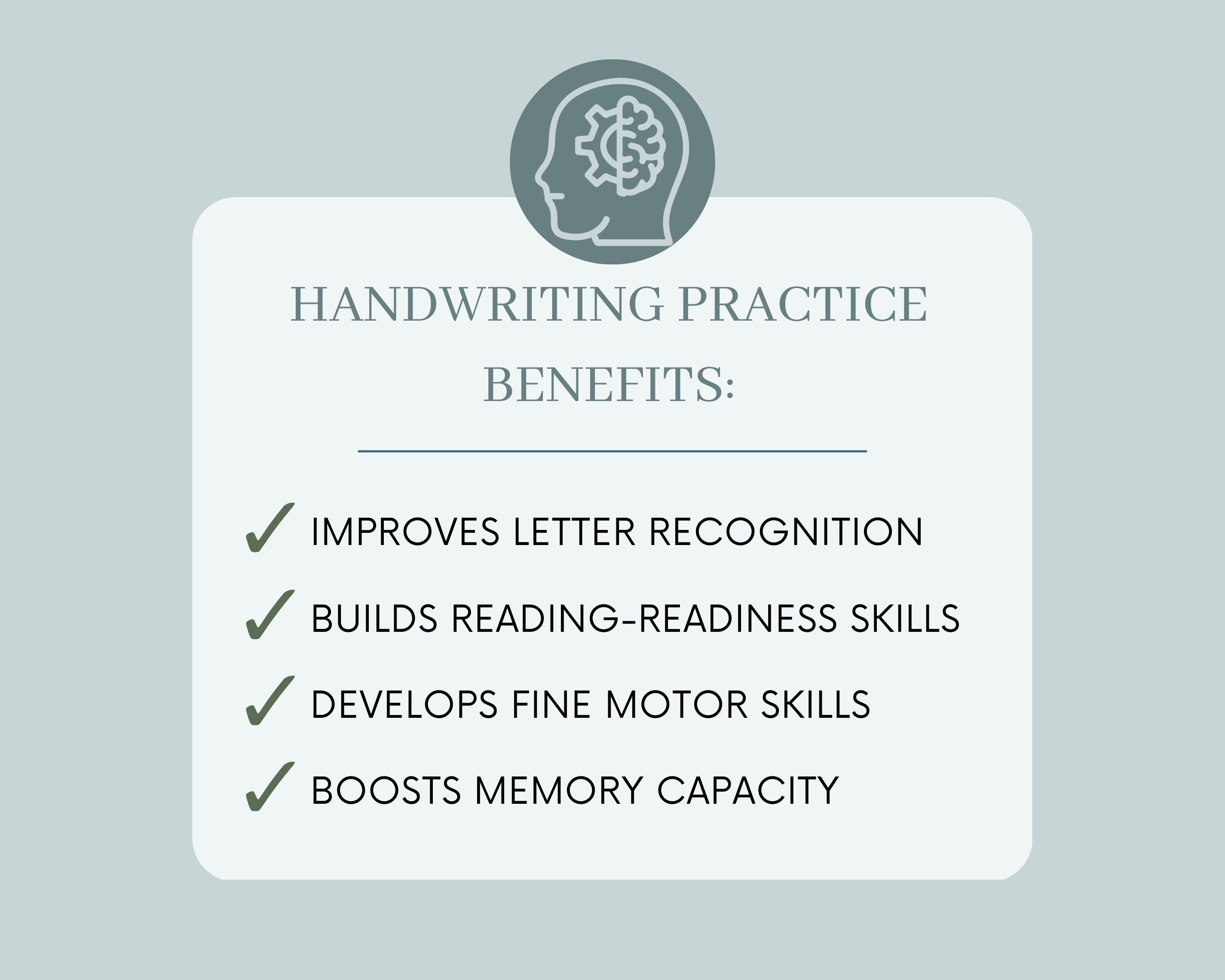 Alphabet Handwriting Practice Worksheet | Digital PDF Download ...