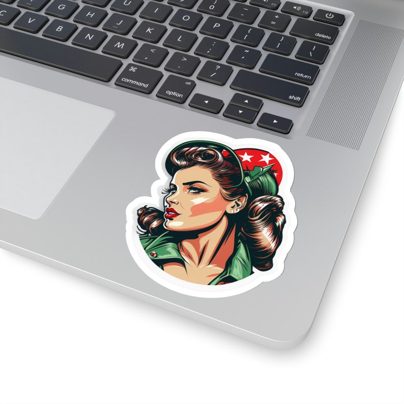Military Pinup Girl Sticker - Etsy
