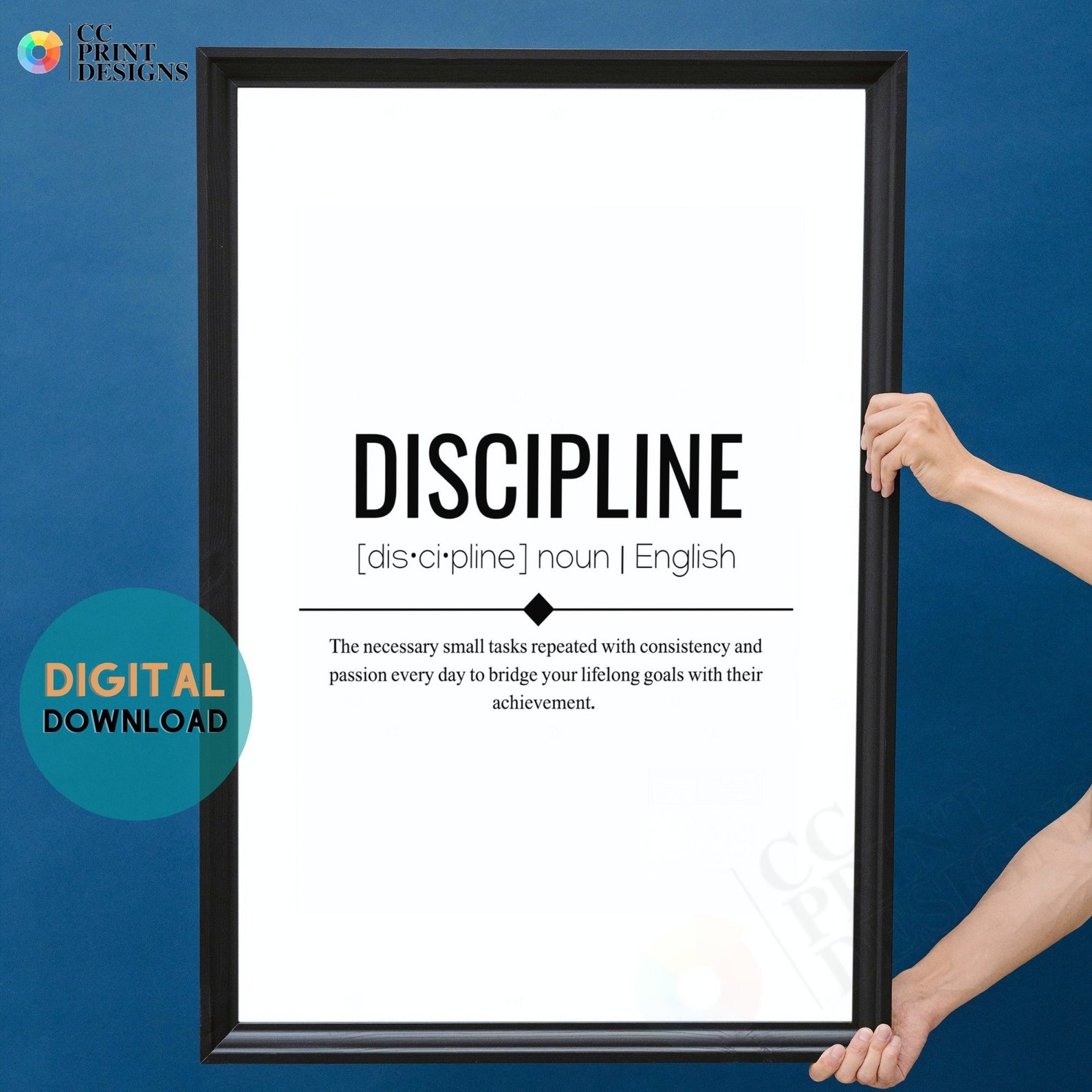Discipline Definition Printable Wall Art Discipline Wall Art - Etsy