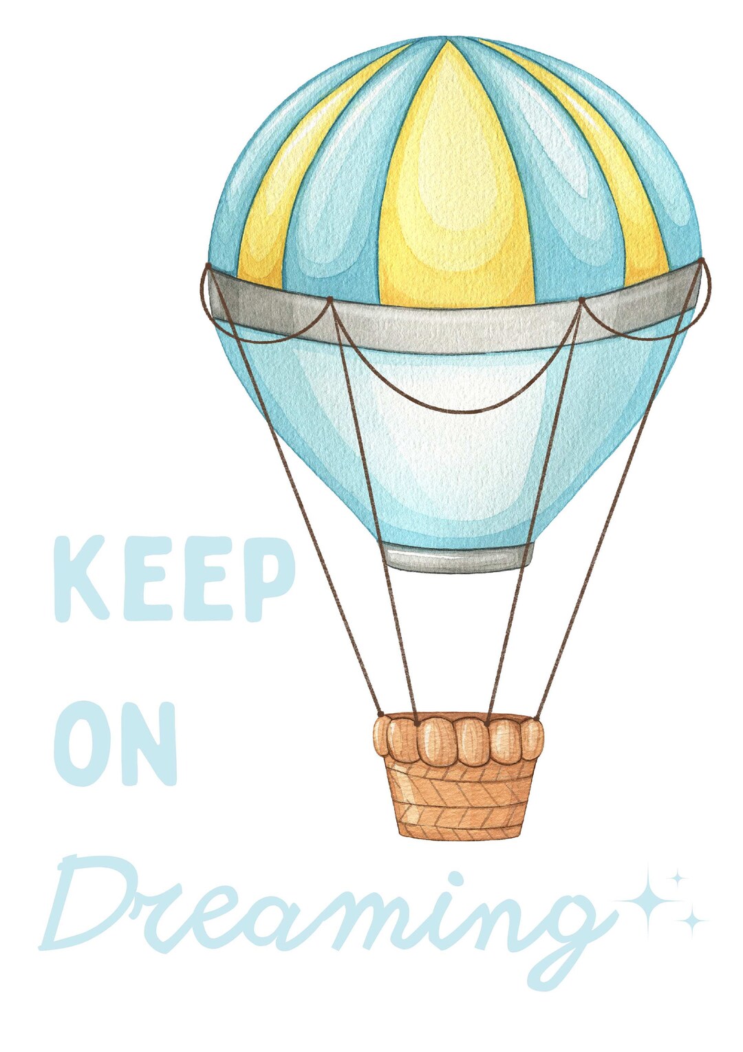 Keep on Dreaming Poster Printable Wall Art Kids Poster Nursery - Etsy