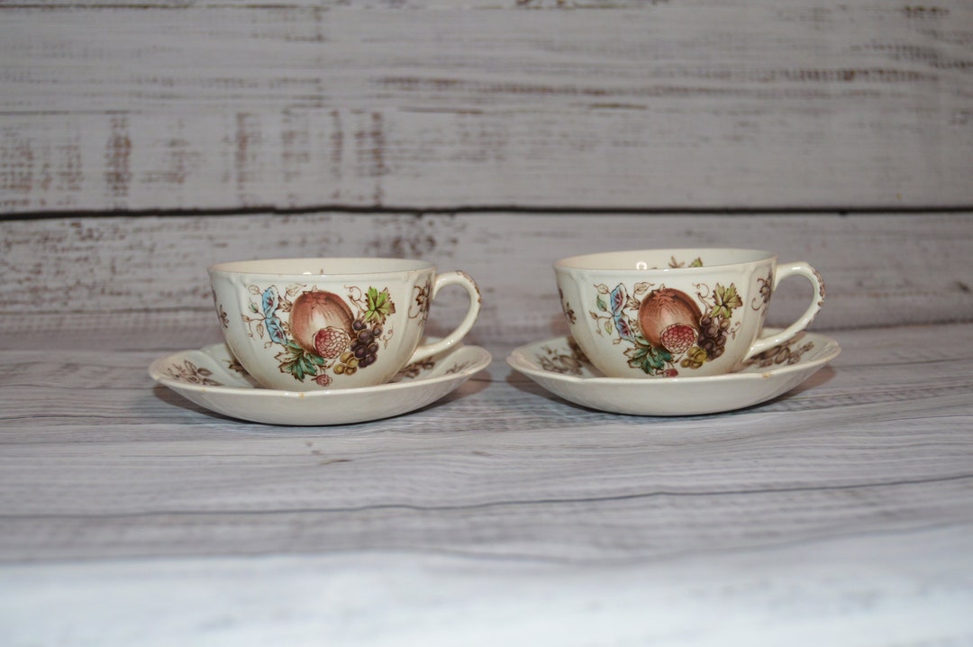 Windsor Ware Windsor Floral 2 Cups and 2 Saucers - Etsy