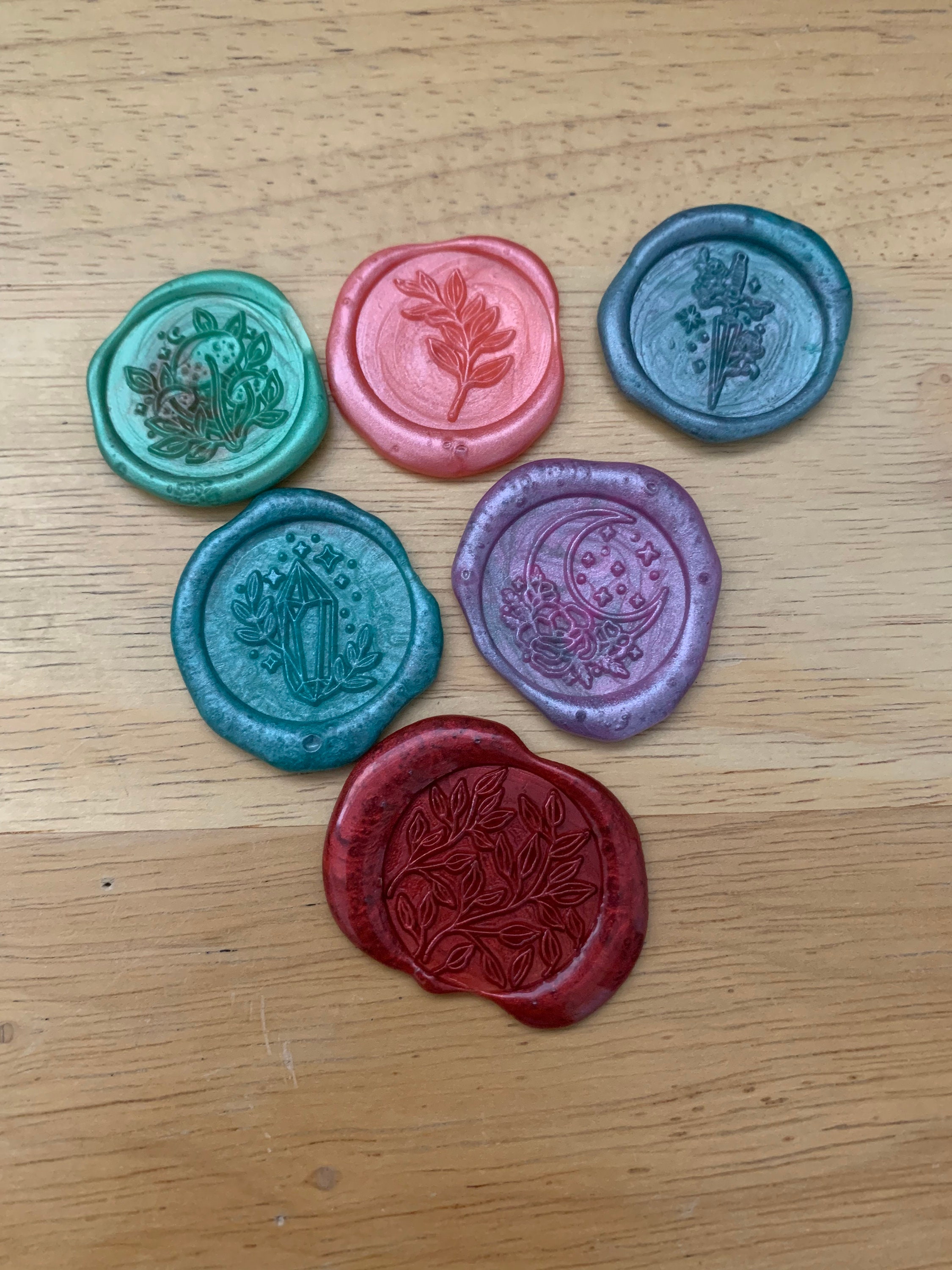 Wax Seal Grab Bag. 10 Random Seals for Crafts, Journaling, or Letters ...