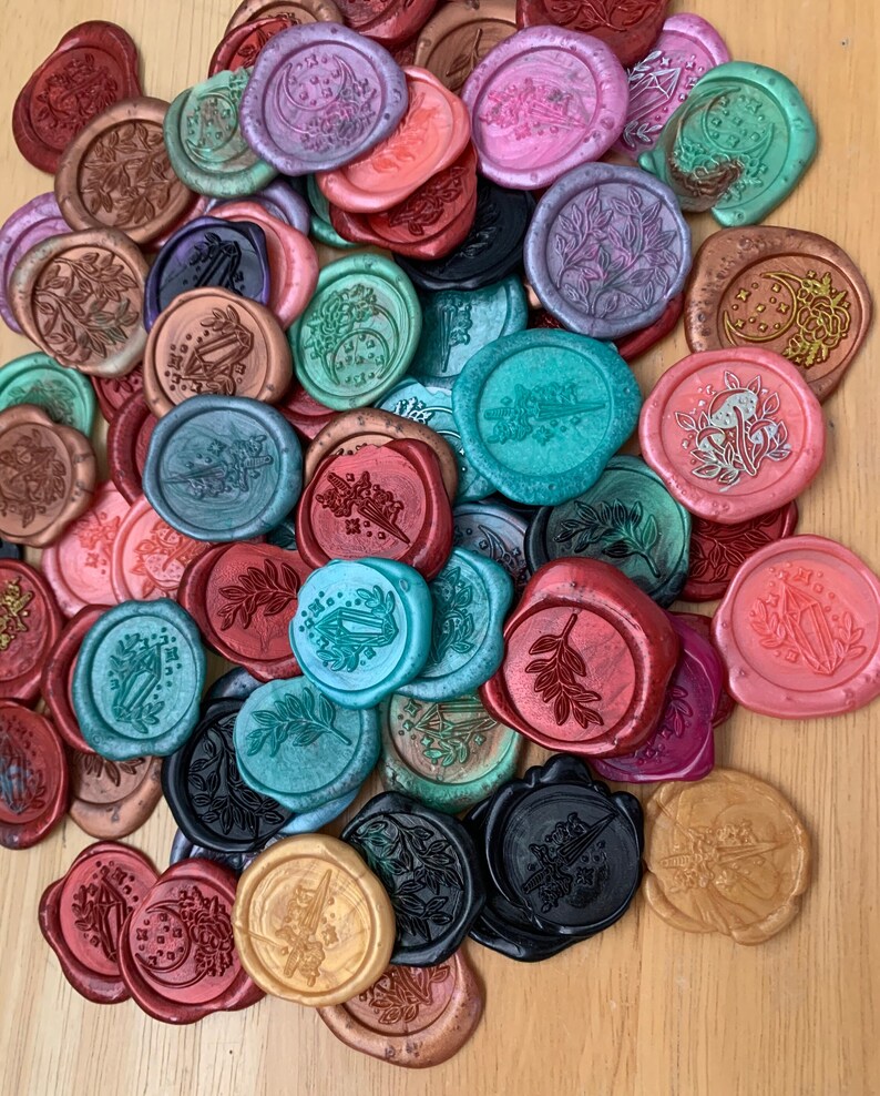 Wax Seal Grab Bag. 10 Random Seals for Crafts, Journaling, or Letters ...