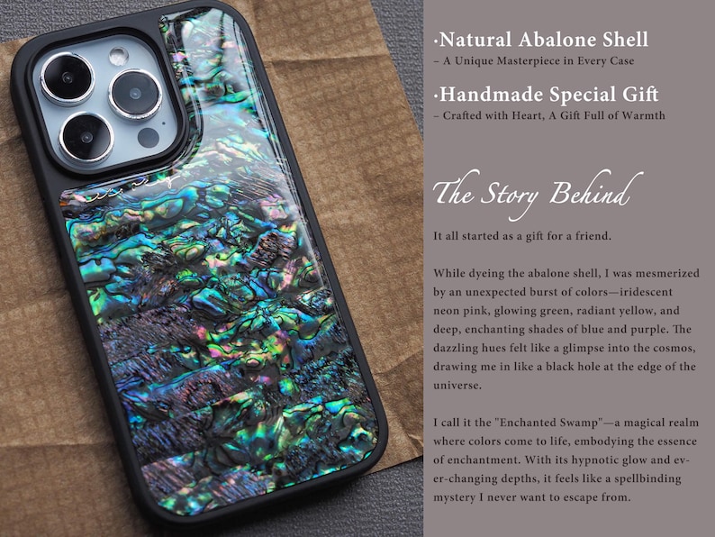 Abalone Shell iPhone Case: Golden & Black Designer Phone Cover ...