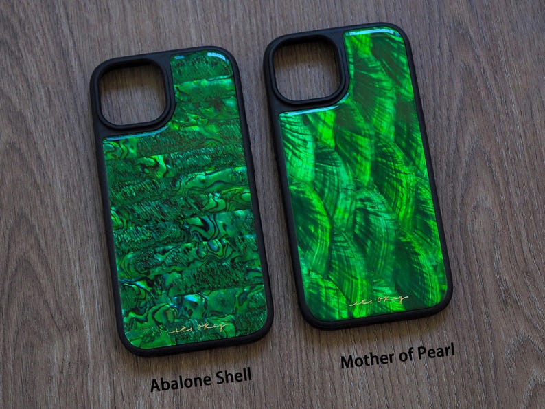 Handmade Abalone Shell iPhone Case: Resin Mother of Pearl, Colorful - Etsy