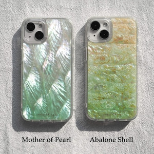 Mother of Pearl iPhone Case | Abalone Shell, Clear Resin Cover ...