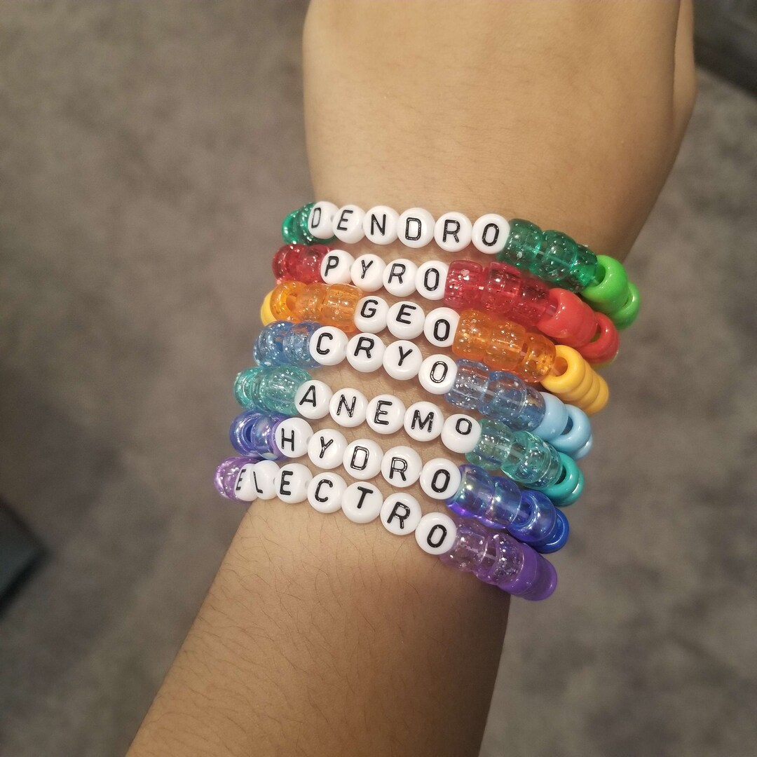 Genshin Impact Vision/gnosis Bracelets - Etsy