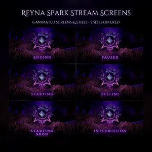 Valorant Reyna Animated Streaming Screens: Spark Theme (digital ...