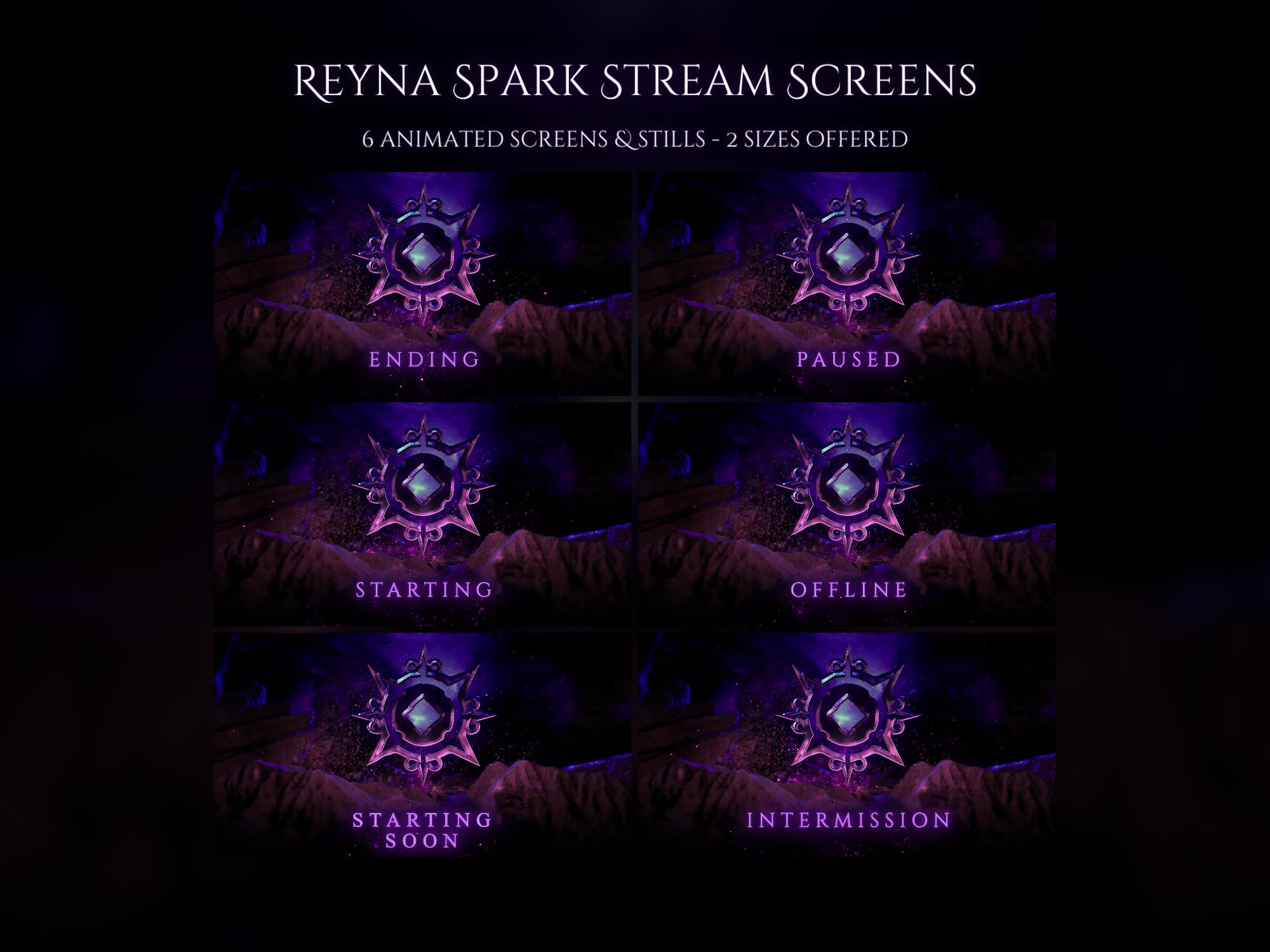 Valorant Reyna Animated Streaming Screens: Spark Theme (digital ...
