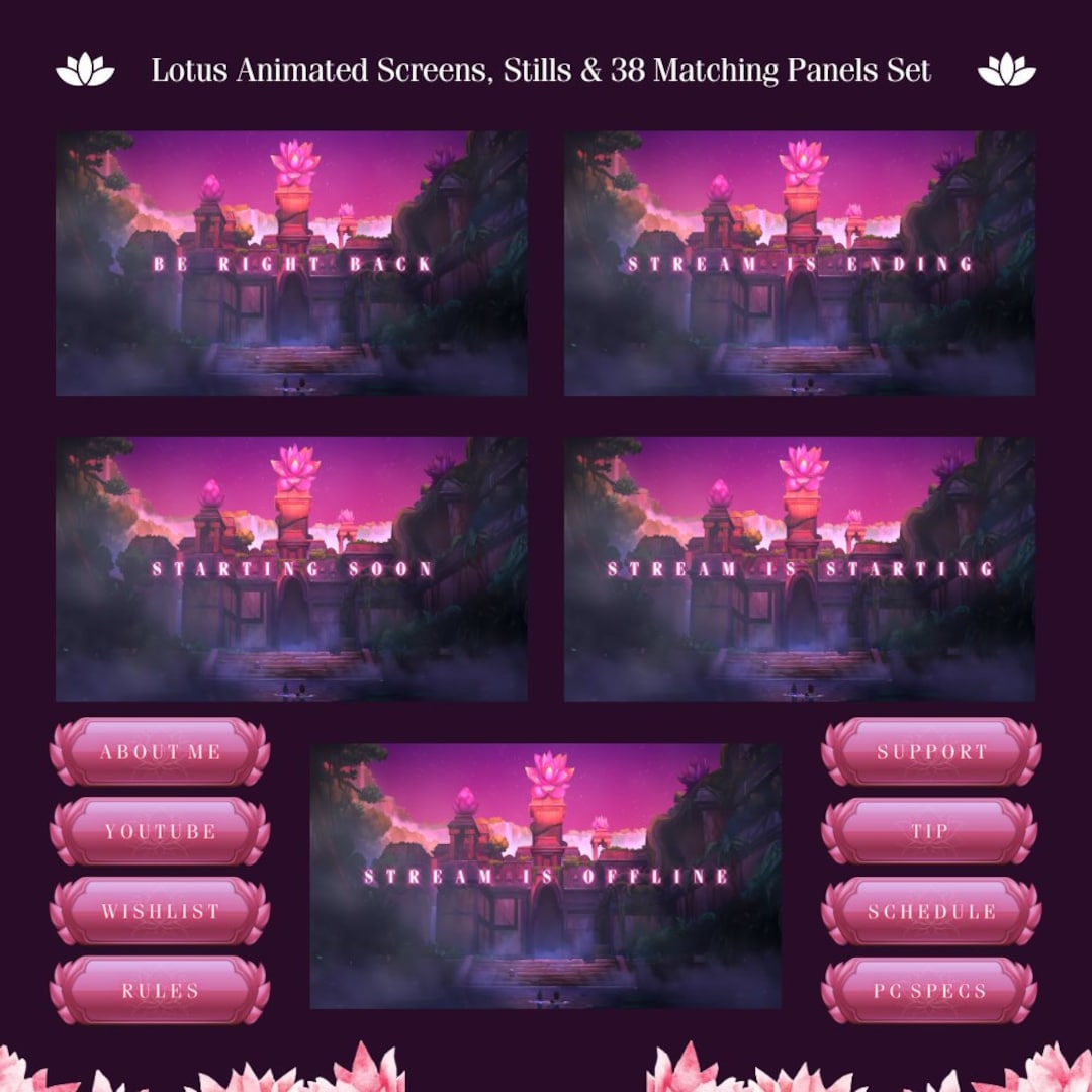 Lotus Streaming Screens Package, Valorant Lotus Map - Etsy UK