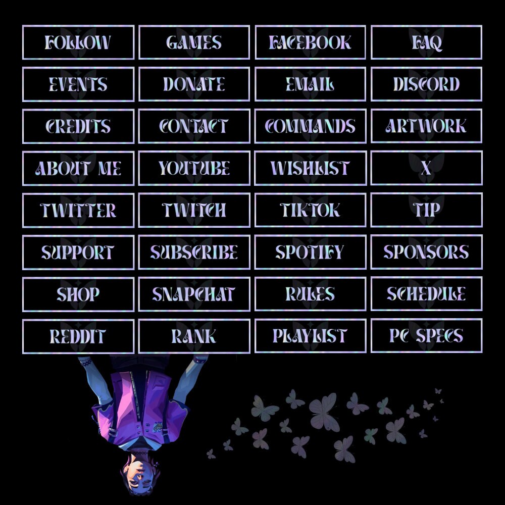 Clove Inspired Valorant Stream Panels - Etsy